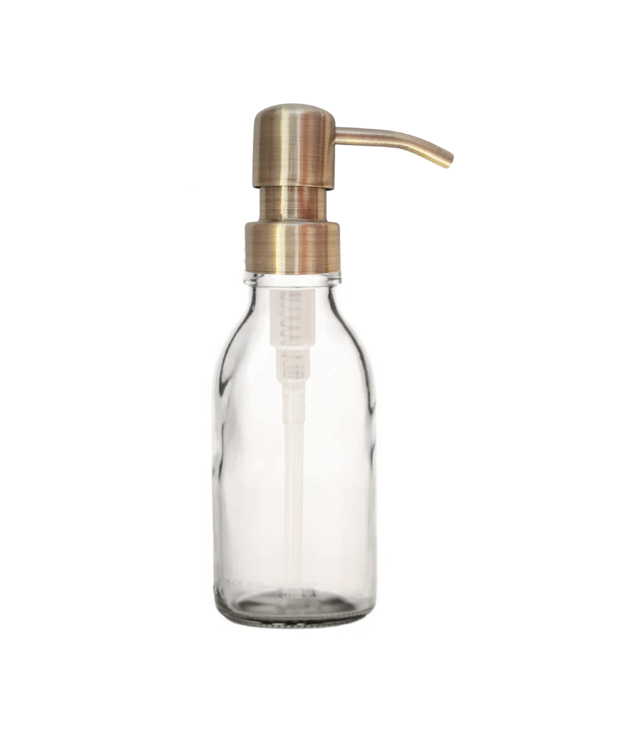 Clear Bottle and Metal Gold Lid (200ml) – King's Pride Hospitality and ...