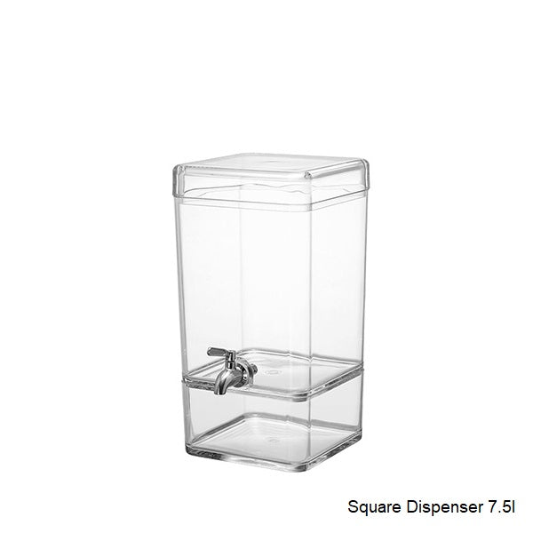 Polycarbonate Square Dispenser 7.5l Pack of 1 – Kings Pride Procurement