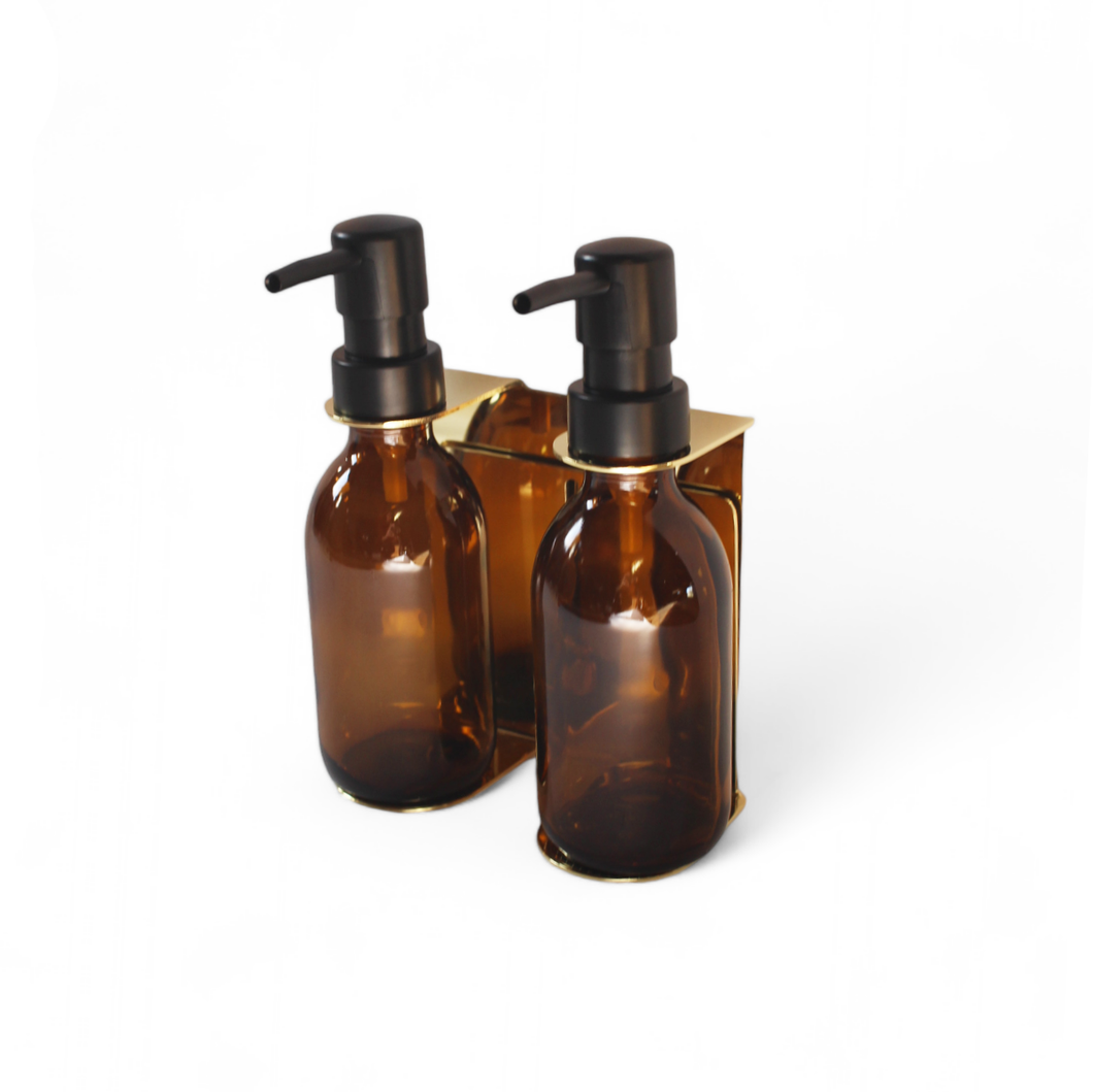 Double Brass Adjustable with Amber Bottles – King's Pride Hospitality ...