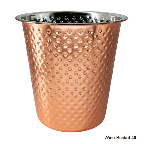 Hammered Copper Wine Bucket 4L – King's Pride Hospitality and Procurement
